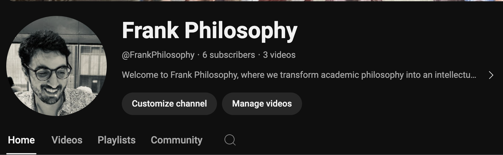 Introducing Frank Philosophy on YouTube – Analyses by Frank Saunders Jr